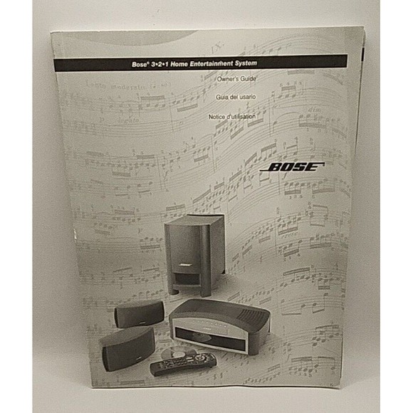 Bose | Media | Original Bose Owners Guide Manual For 3 2 Home ...
